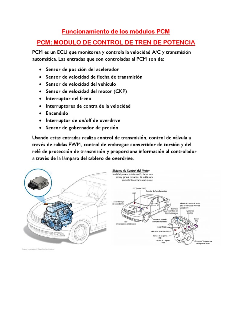 Funcionamiento de Los Módulos PCM | PDF