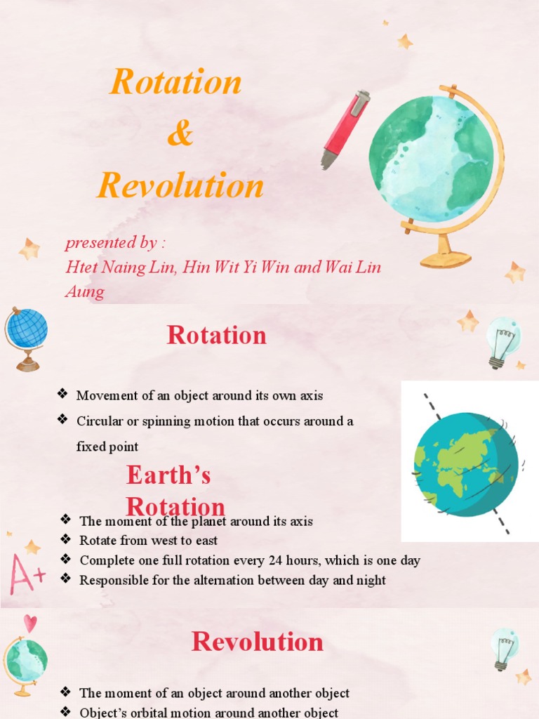 Rotation & Revolution | PDF