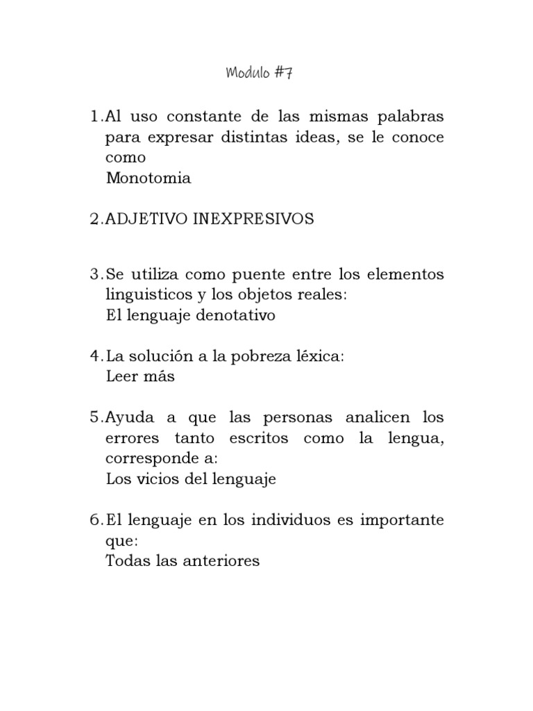 Modulo #7 PDF | PDF