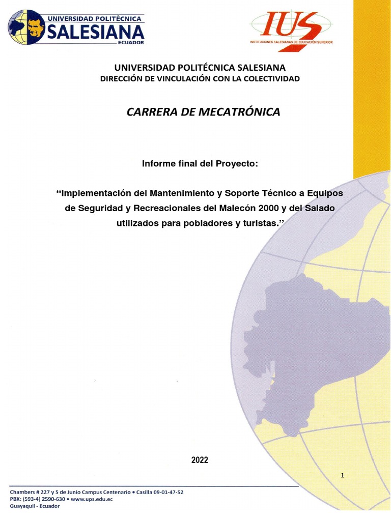 Informe Final Malecon P60 | PDF | Ecuador