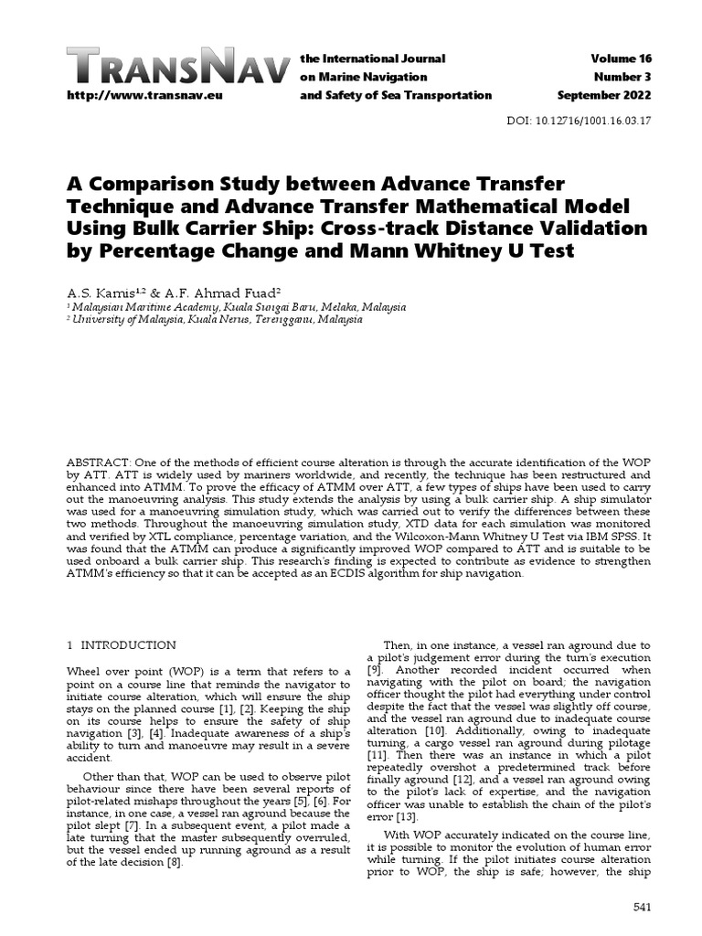 A Comparison Study Between Advance Transfer Technique and Advance ... A Comparison Study Between Advance Transfer Technique and Advance ...