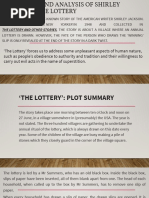 The Lottery Short Story Analysis and Questions | PDF