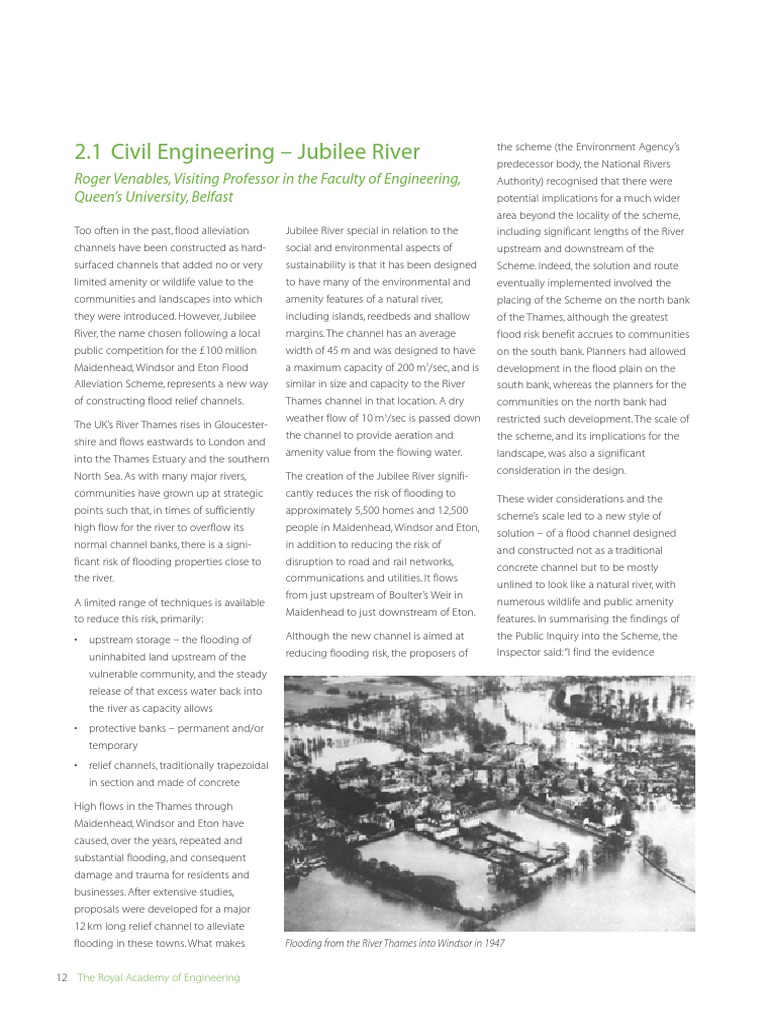 Jubilee River Case Study | PDF | Natural Environment | Physical Geography