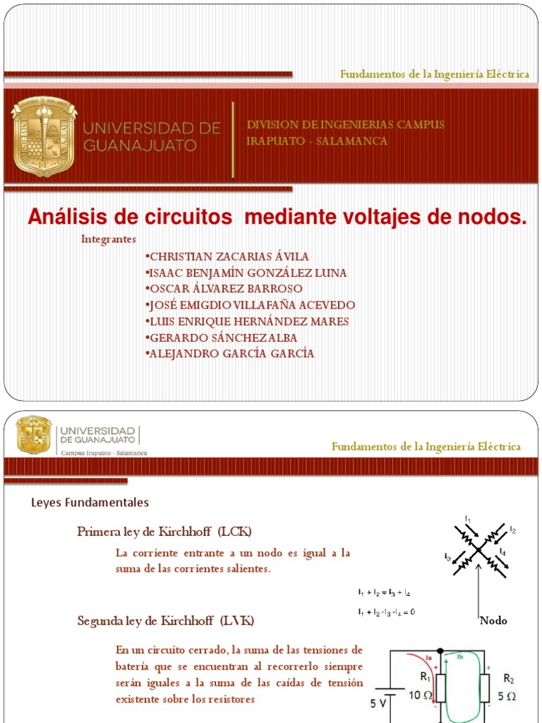 Análisis Nodal en Circuitos Eléctricos | PDF | voltaje | Ciencias fisicas