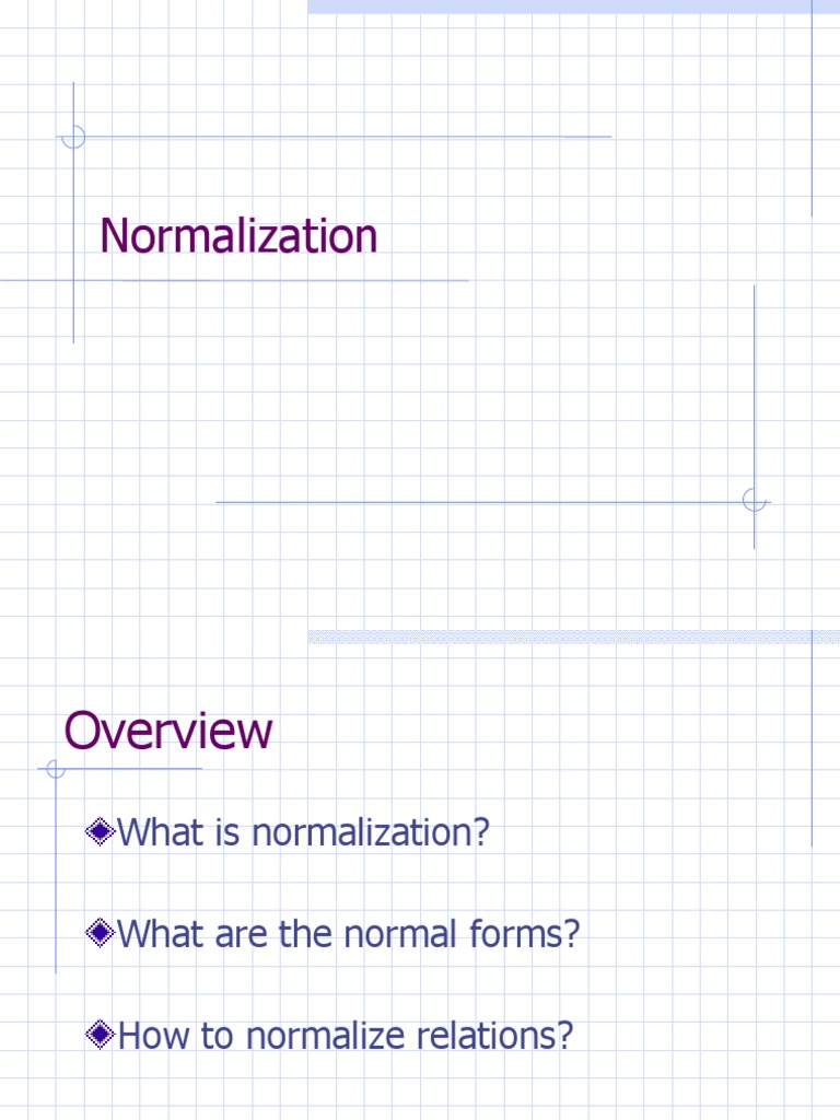Normalization | PDF | Data | Computer Programming