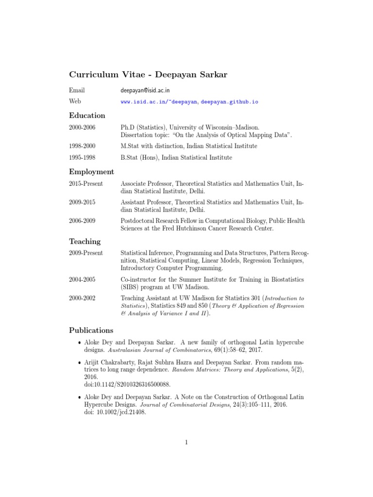 Ds Resume | PDF | Statistics | Combinatorics