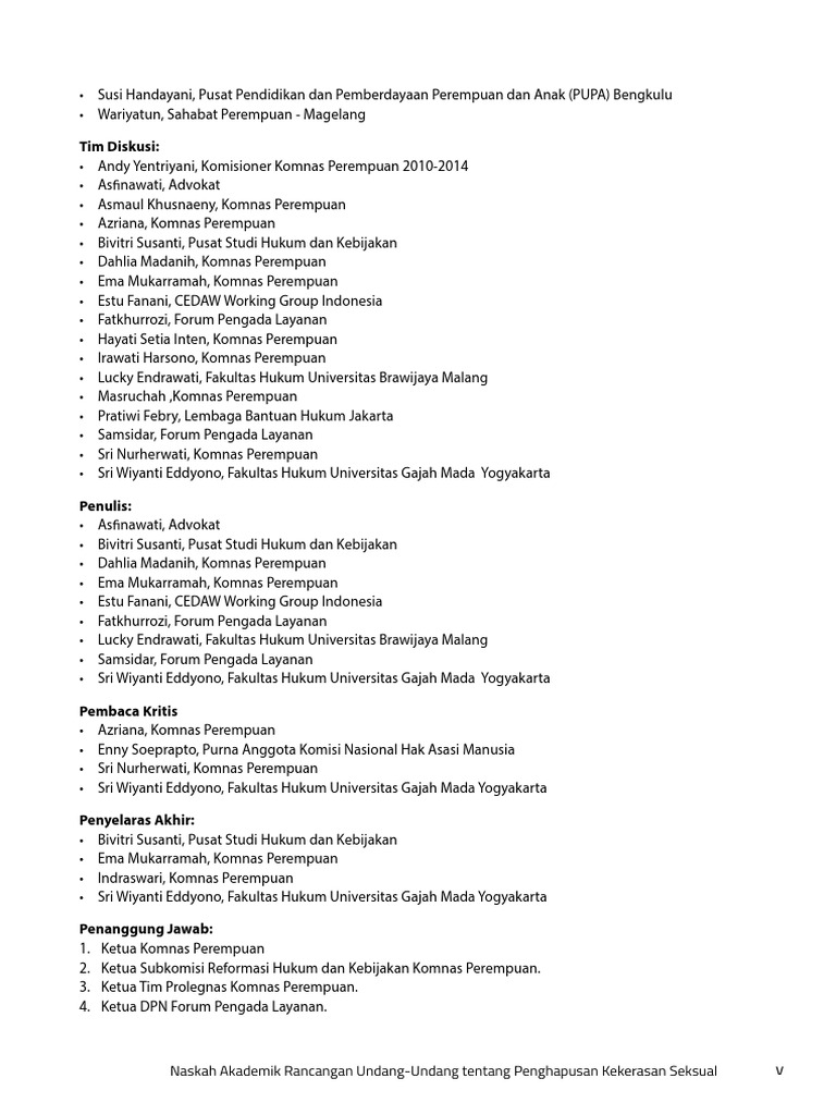 Ruu Kekerasan Seksual | PDF
