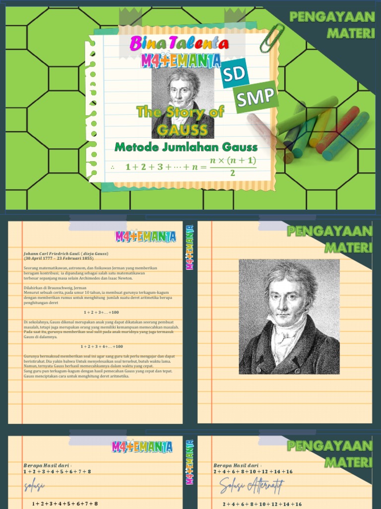 Metode Jumlahan Gauss PDF | PDF