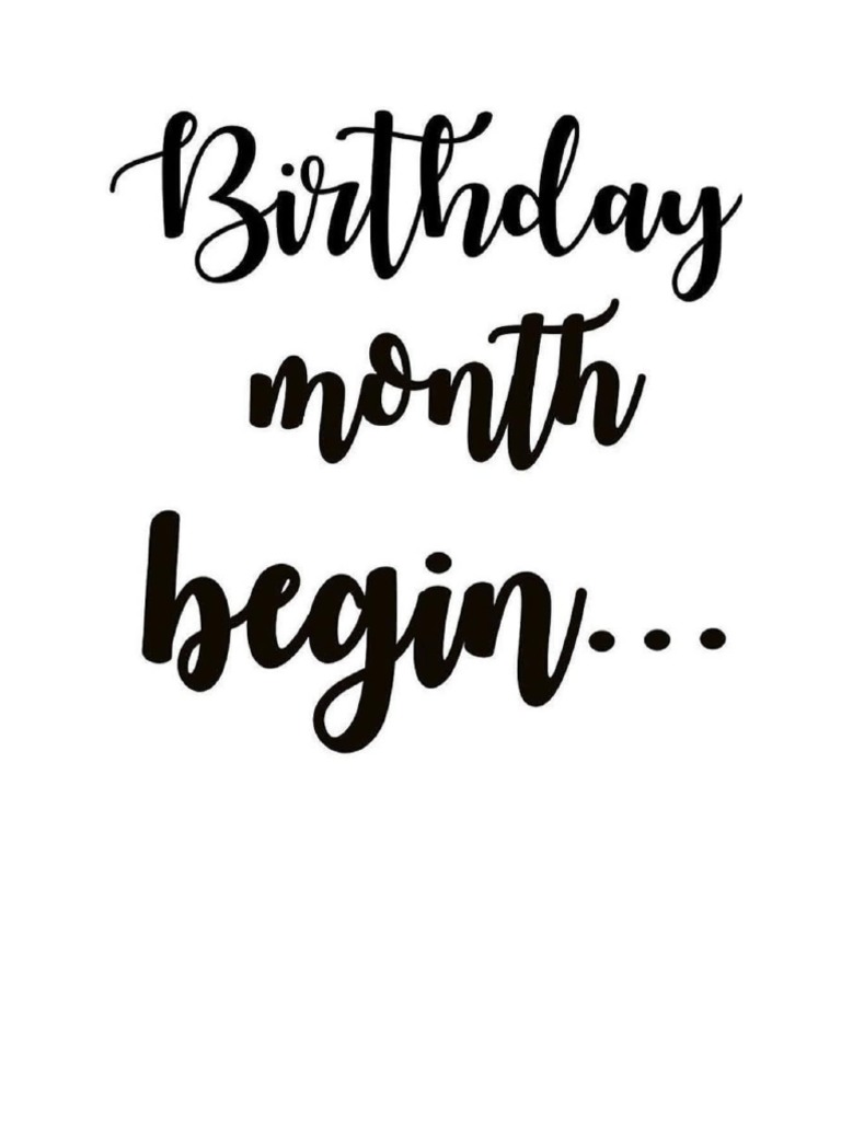 Birthday Month | PDF