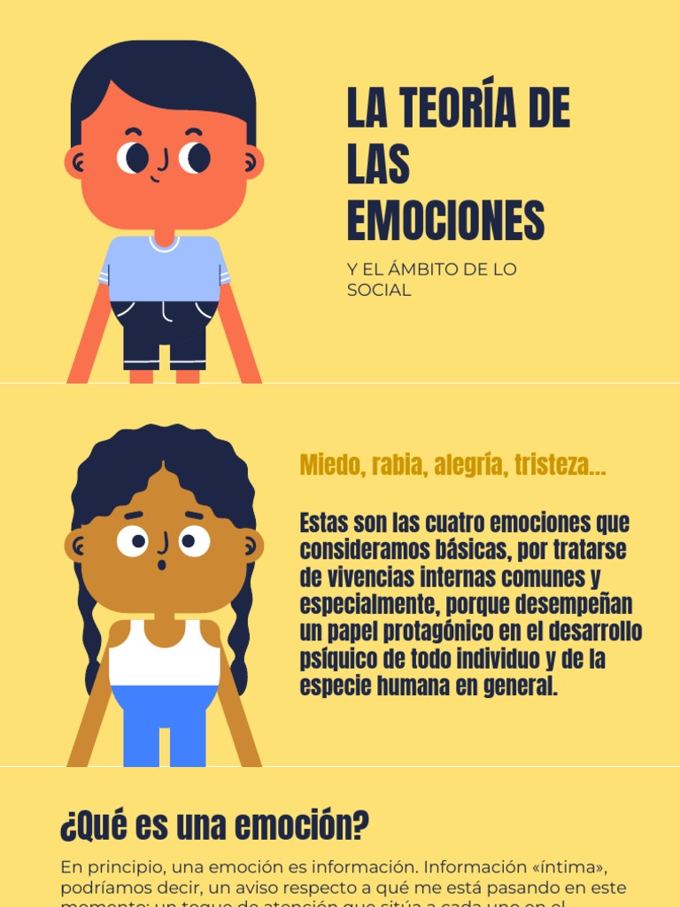 Teorías De Las Emociones Pdf Las Emociones Temor