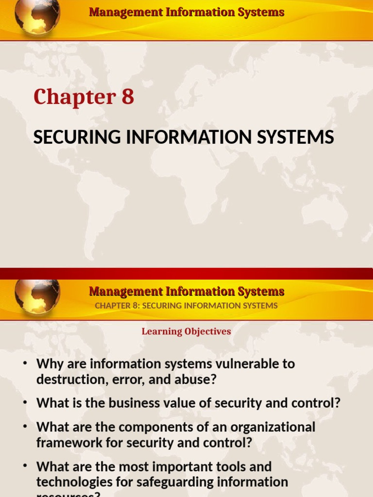 Mis Chap 8: Securing Information System | PDF | Public Key Cryptography ...