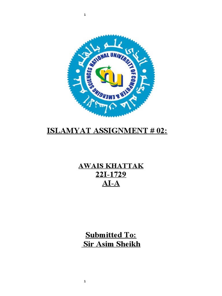 Assignemnt #02 | Download Free PDF | God In Islam | Quran