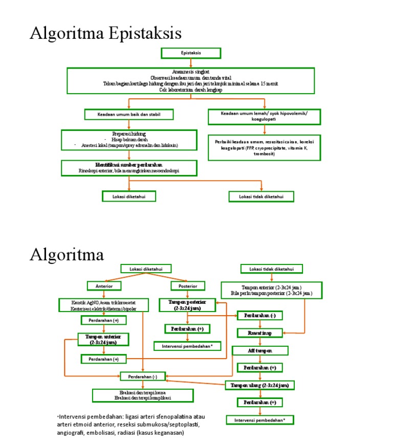Algoritma Penanganan Epistaksis | PDF