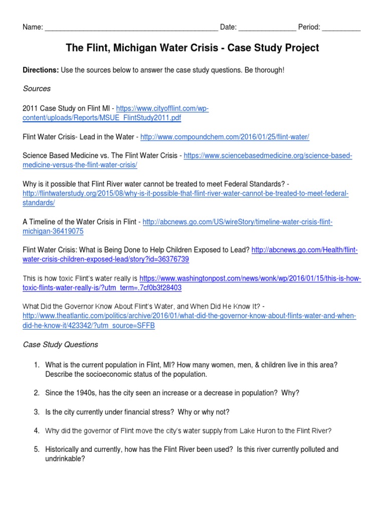 Flint Water Crisis Project | PDF | Flint Water Crisis | Water