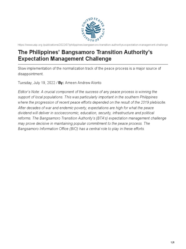 BTA of BARMM | Download Free PDF | Government