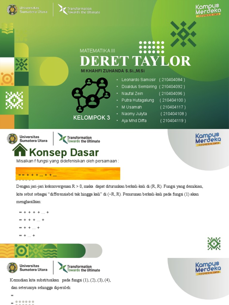 Rumus dan Contoh Deret Taylor | PDF | Metode & Bahan Ajar