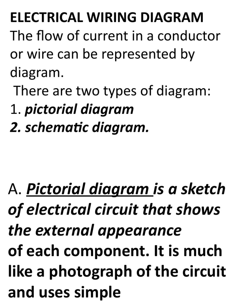 Pictorial and Schematic Diagrams in Wiring | PDF | Series And Parallel ...