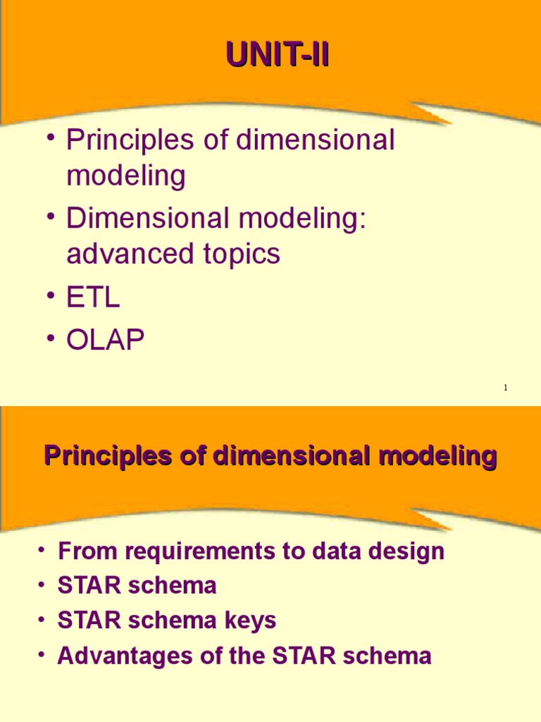 Principles of Dimensional Modeling - Dimensional Modeling: Advanced Topics - Etl - Olap | PDF ...