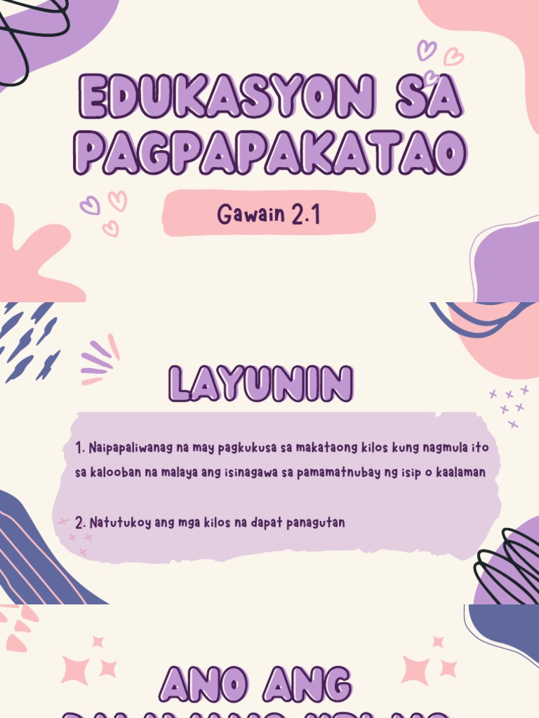 Edukasyon Sa Pagpapakatao Grade 10 QUARTER 1 | PDF