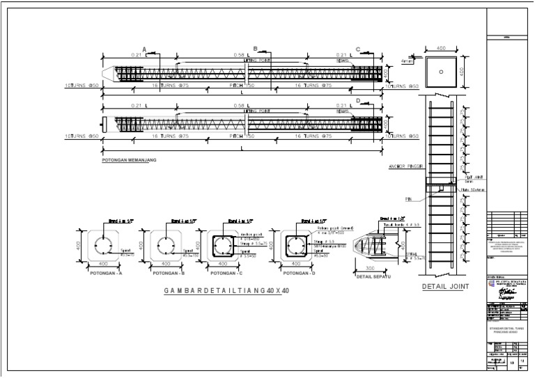 Tiang Pancang 40x40 | PDF