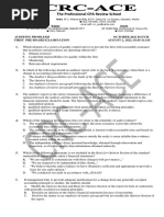 AUD Final Preboard Questions | PDF | Financial Audit | Audit