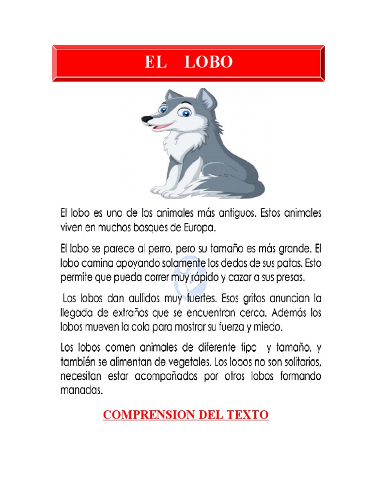 El Lobo Lectura 2 | PDF | Estudios de idiomas extranjeros | Religión y ...