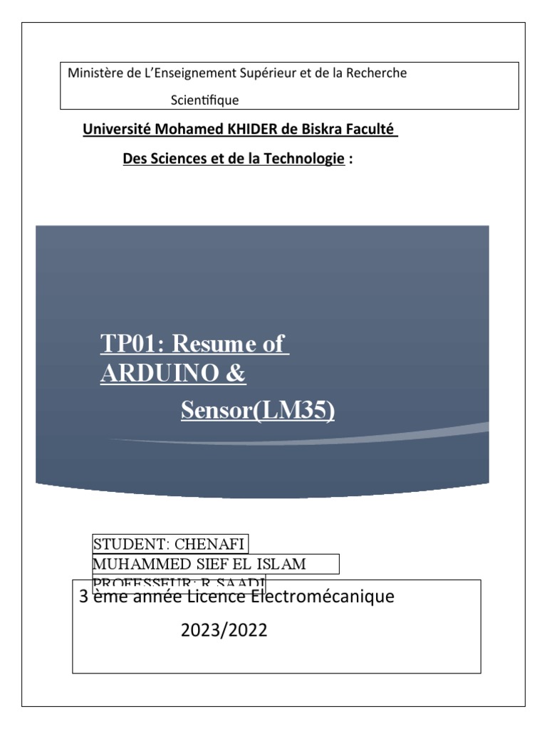Arduino Et AM35 | PDF | Arduino | Computer Science