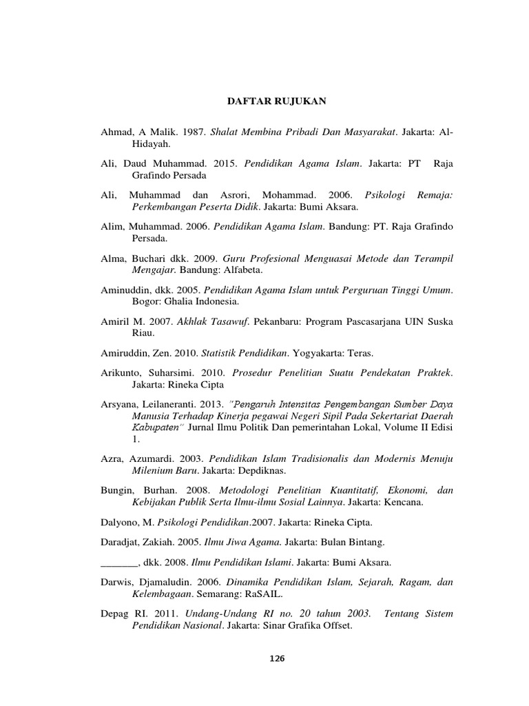 Daftar Rujukan | PDF