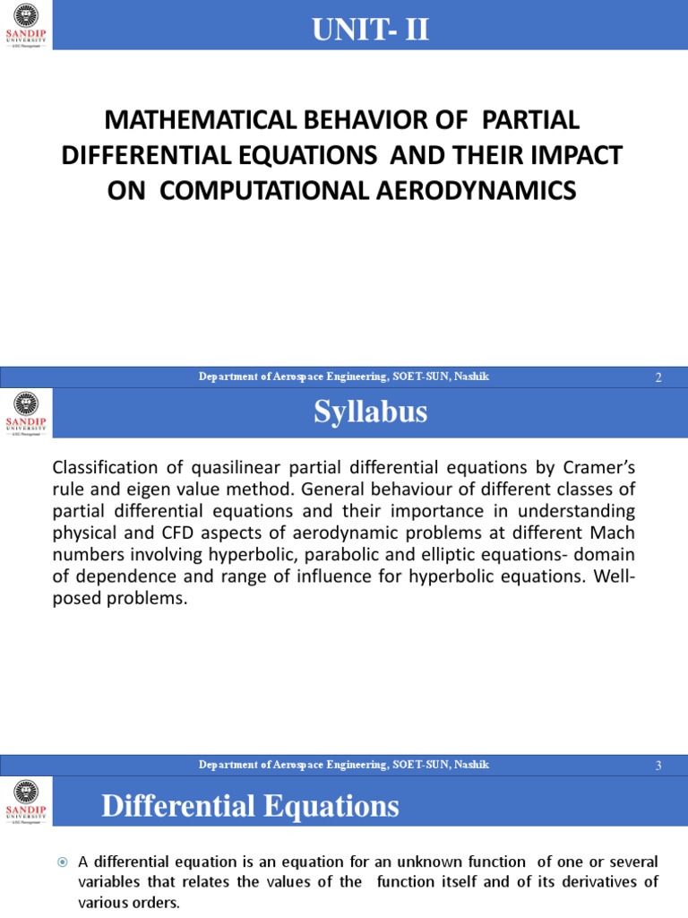 PDE Classification in Aerospace Engineering | PDF | Partial ...