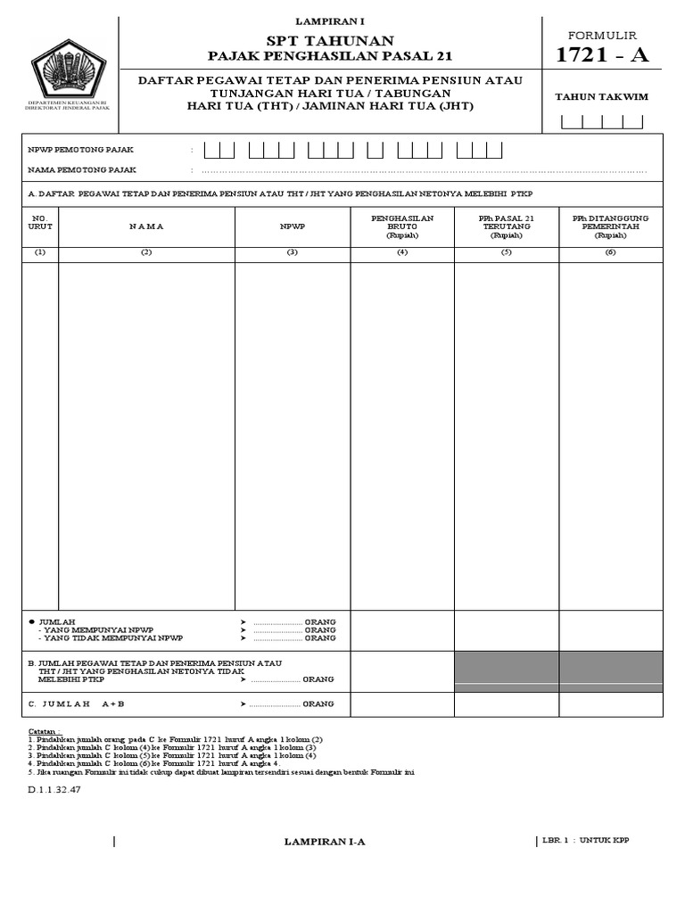 Form 1721-A | PDF