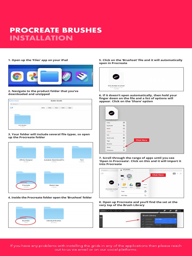Install Procreate Brushes | PDF