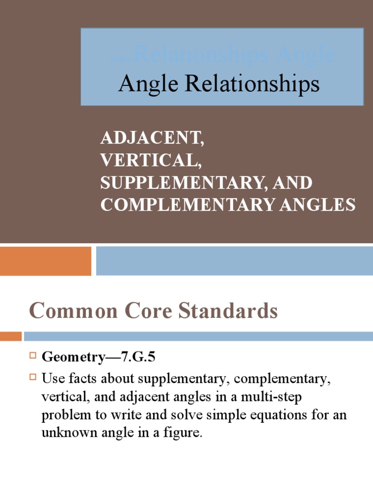 Angle Relation | Download Free PDF | Angle | Line (Geometry)