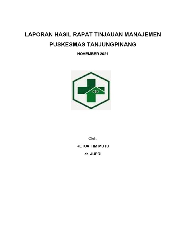 Laporan Hasil RTM Nov 2021 | PDF