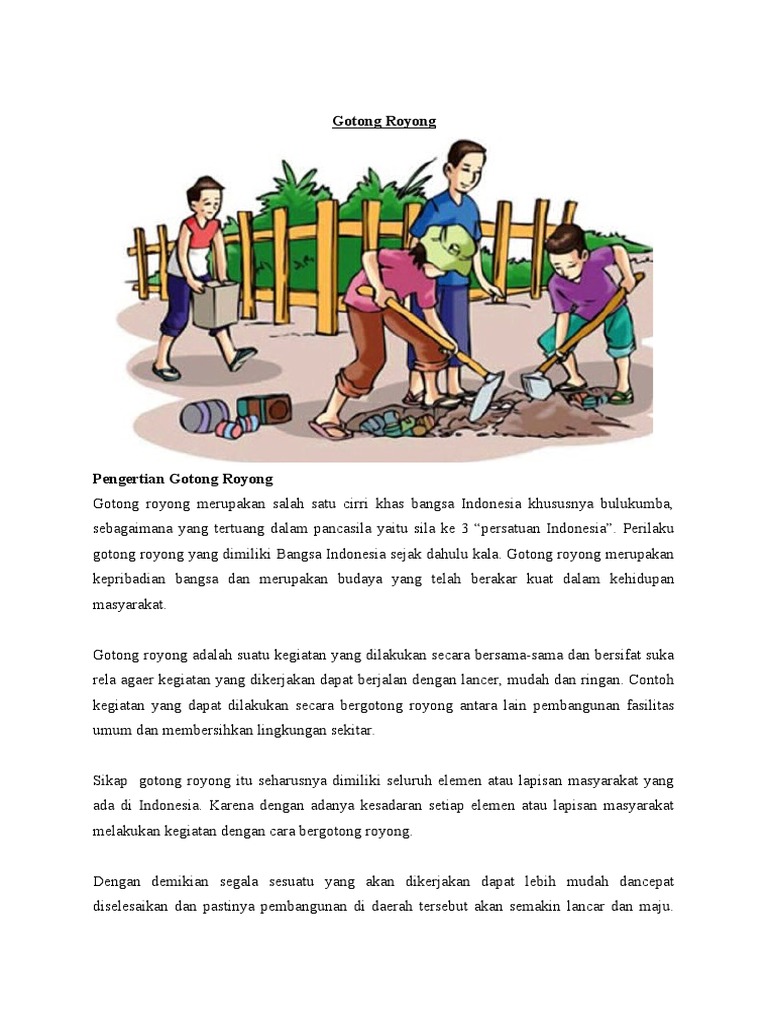 Kliping Gotong Royong | PDF