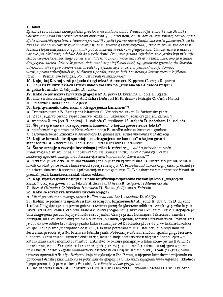 Za 1. Povijest HRV KNJ Jez | PDF