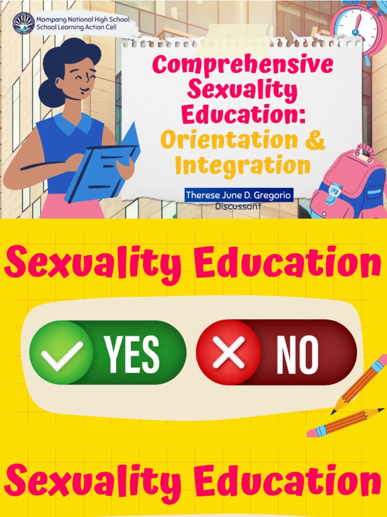 Comprehensive Sexuality Education-Orientation - and - Integration | PDF