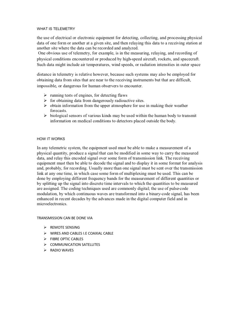 Understanding Telemetry Systems | PDF | Science & Mathematics | Computers