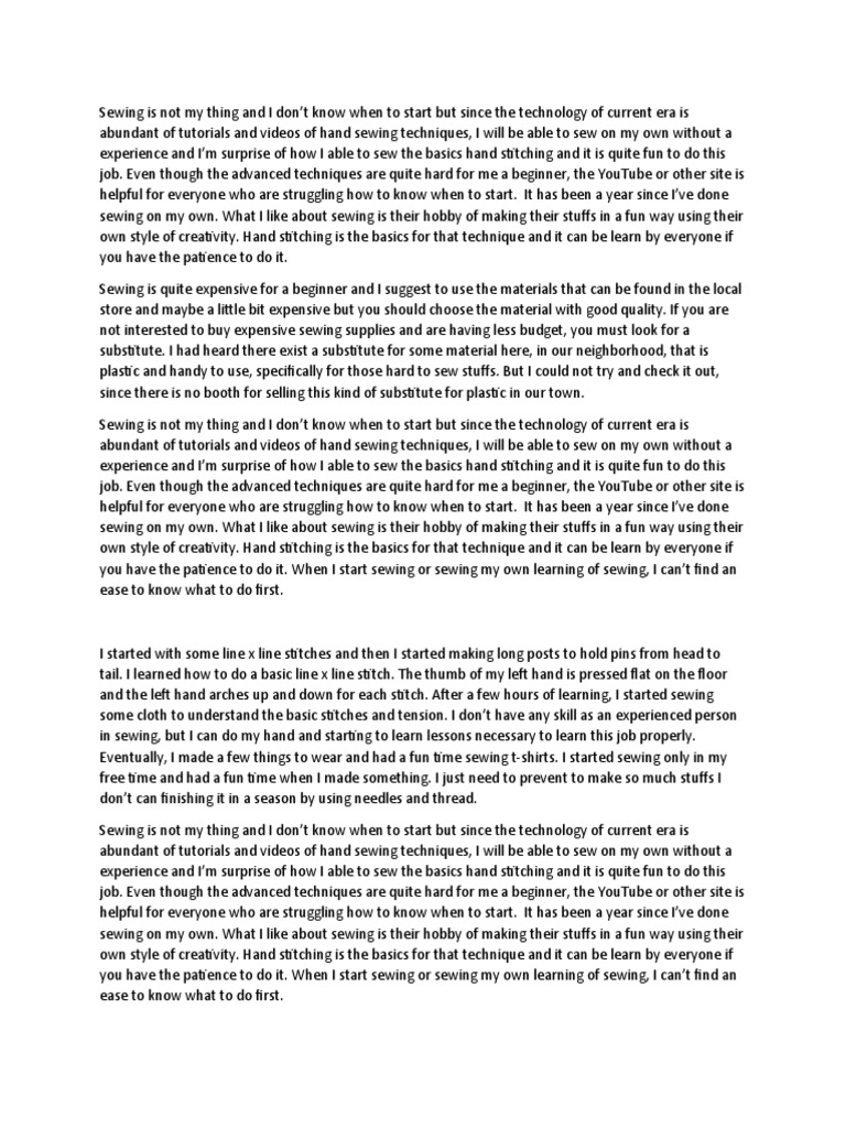 Reflection Stitch | PDF | Sewing | Surgical Suture