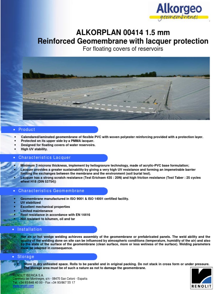 Renolit Alkorplan 00414 15mm + Lacquer en | PDF | Welding | Construction