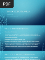 Basic Electronics PPT Lesson 1 | PDF | Electrical Resistivity And Conductivity | Electricity
