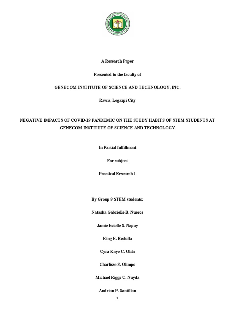 PRACTICAL RESEARCH 1 Feb22 | PDF | Educational Technology | Science, Technology, Engineering ...