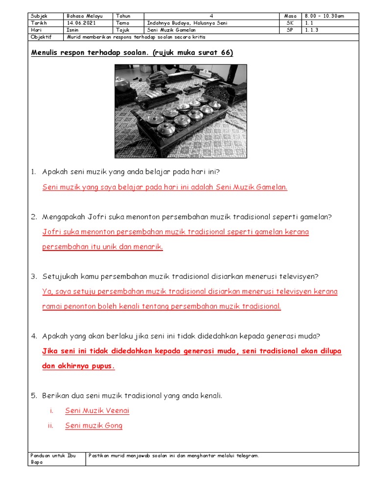 MODUL 3.0 BM 4 - Jawapan PDF | PDF