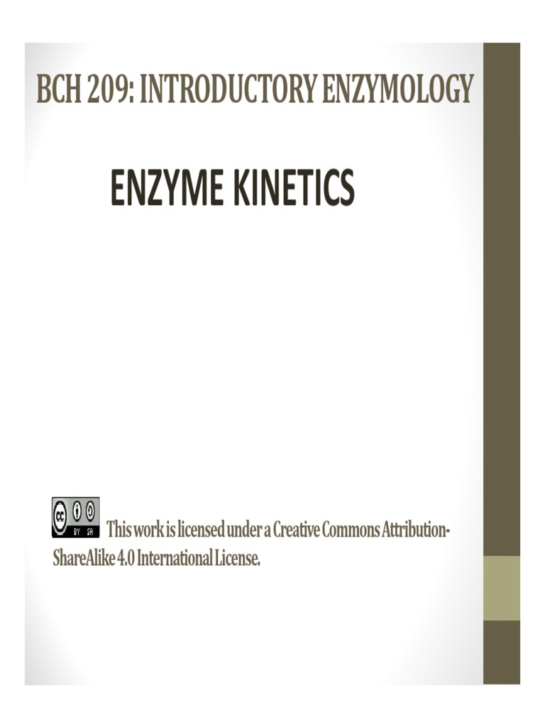 Enzomology | PDF | Enzyme Kinetics | Enzyme