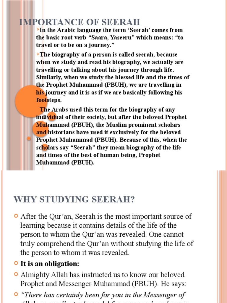 Seerah | PDF | Prophets And Messengers In Islam | Muhammad