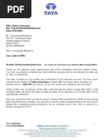 Tcs Sample Joining | PDF | Business