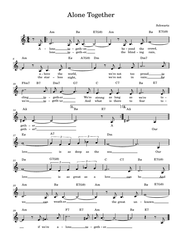 Alone Together Short PDF | PDF