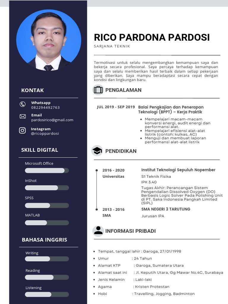 CV - Rico Pardona Pardosi - 230122 - 212411 | PDF