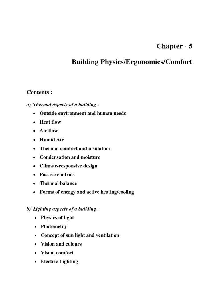 UNIT-5 Notes PDF | PDF | Humidity | Lighting UNIT-5 Notes PDF | PDF | Humidity | Lighting