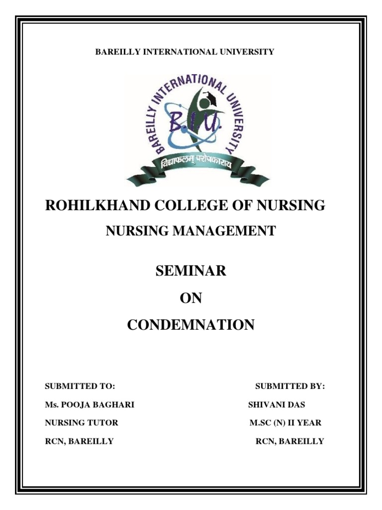 3 Condemnation PDF | PDF | Hospital | Health Care