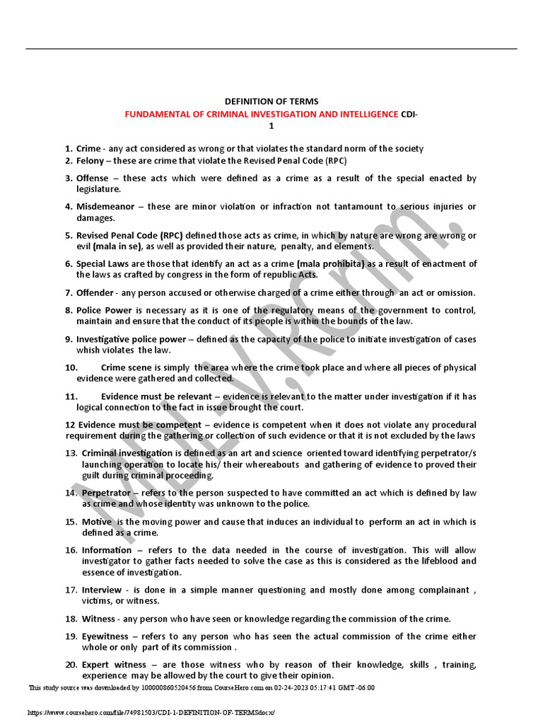 cdi-1-definition-of-terms-pdf-crime-scene-arrest